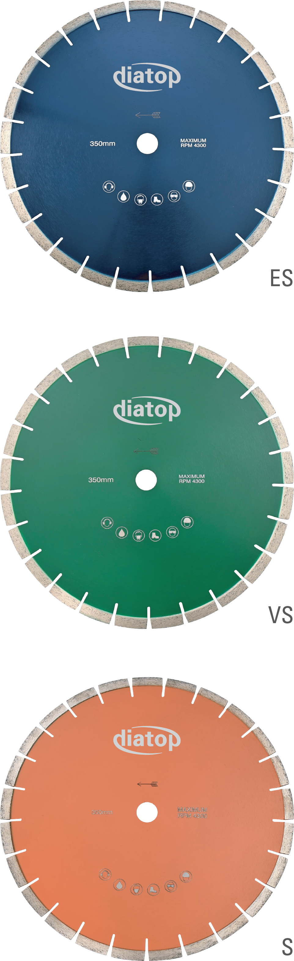 Core cutting blades for natural rock - For Construction | DIATOP SAMA ...